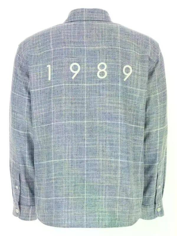 1989 STUDIO Grid-print Chambray Shirt