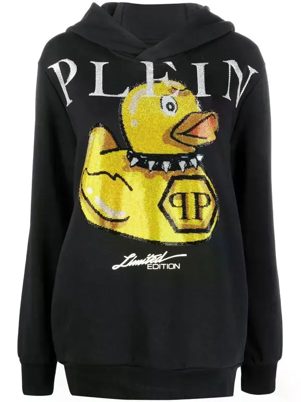 Philipp Plein Logo Graphic Print Hoodie