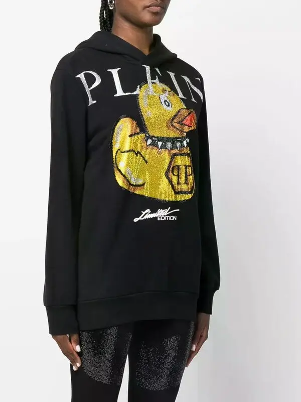 Philipp Plein Logo Graphic Print Hoodie