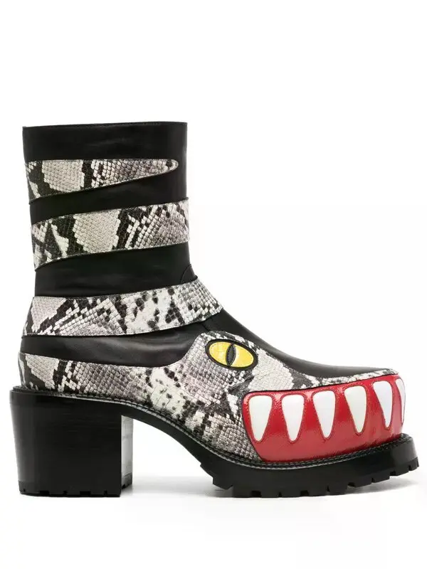 WALTER VAN BEIRENDONCK Viper 70mm Block Heel Boots
