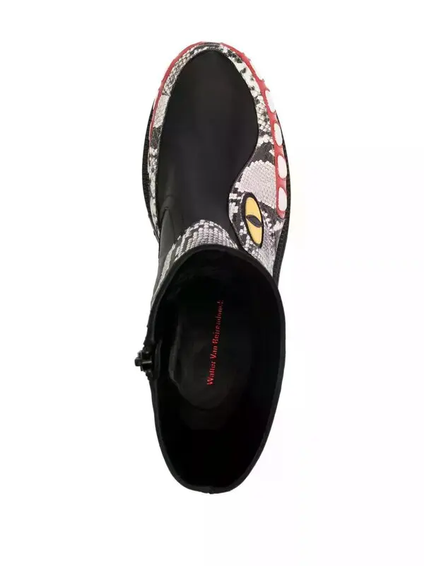 WALTER VAN BEIRENDONCK Viper 70mm Block Heel Boots