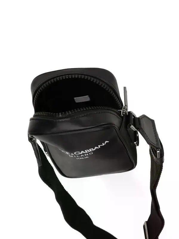 Dolce & Gabbana Logo-print Leather Shoulder Bag