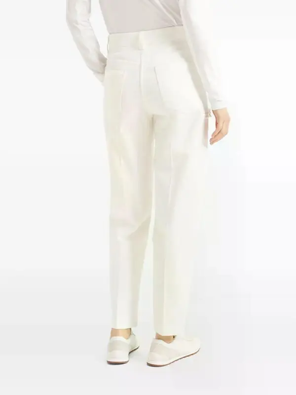 Brunello Cucinelli Logo Patch Tailored Trousers