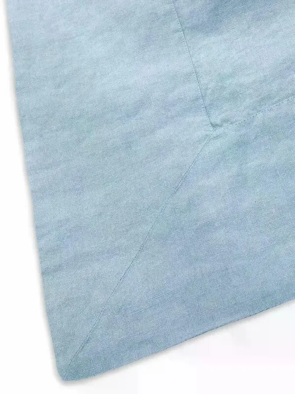 ONCE MILANO Rectangular Linen Tablecloth - Blue