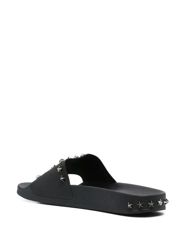 Philipp Plein Gothic Plein Studded Slides