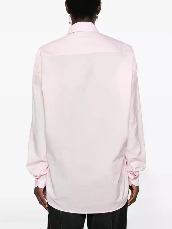 Y/project Asymmetric Cotton-blend Shirt - Pink