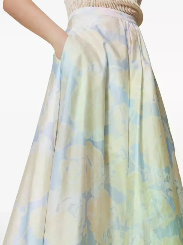 TWINSET Printed Long Skirt