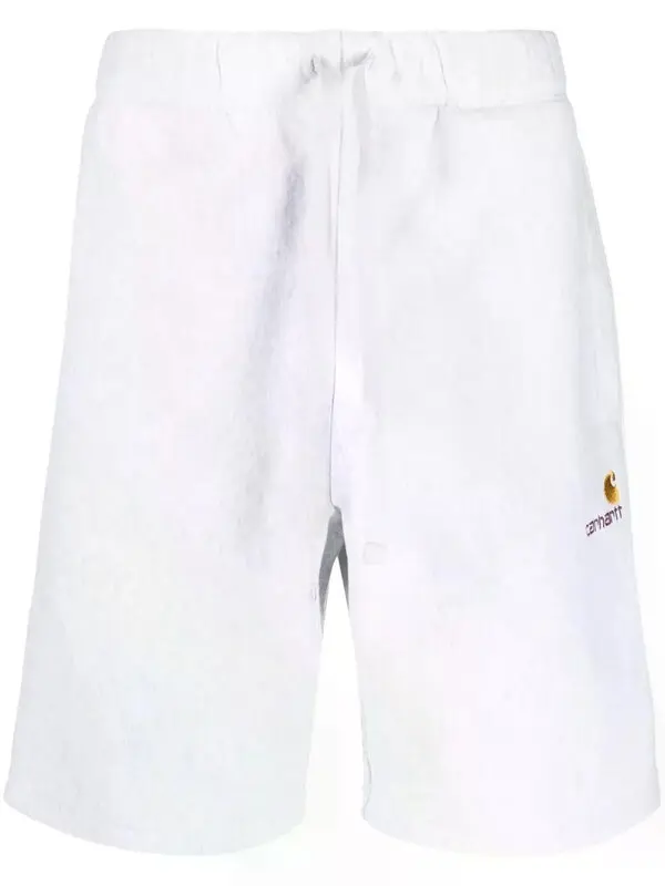 Carhartt Work In Progress Cotton-blend Drawstring Shorts - Grey
