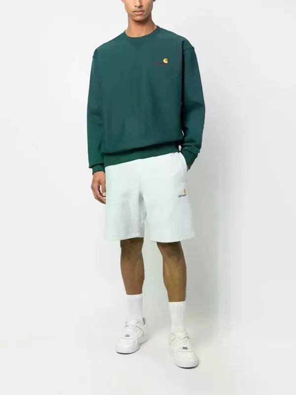 Carhartt Work In Progress Cotton-blend Drawstring Shorts - Grey