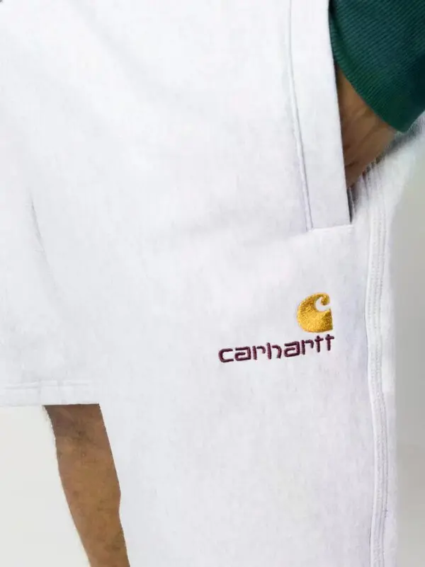 Carhartt Work In Progress Cotton-blend Drawstring Shorts - Grey