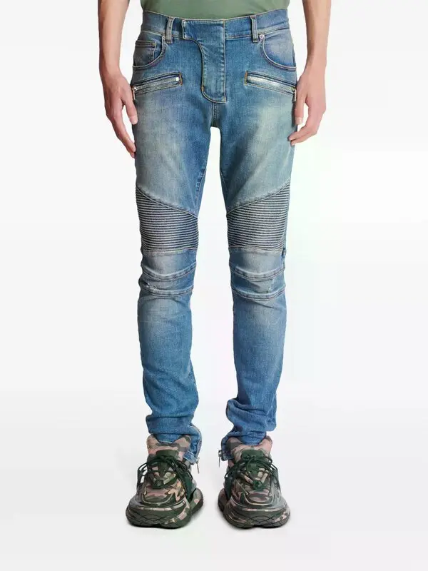 Balmain Biker Jeans - Blue