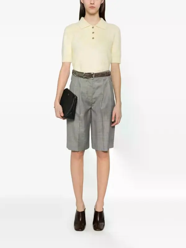 Loulou De Saison Check-pattern Shorts