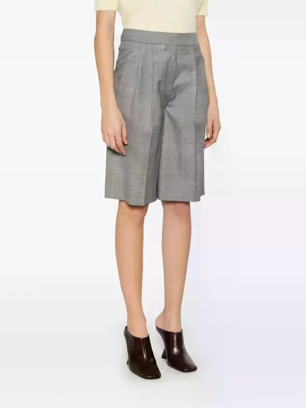 Loulou De Saison Check-pattern Shorts