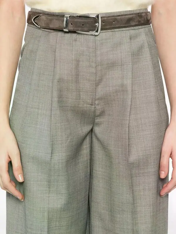 Loulou De Saison Check-pattern Shorts