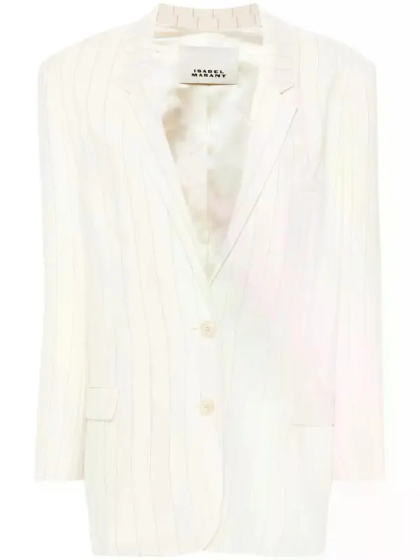 Isabel Marant Étoile Oceany Striped Blazer - Neutrals