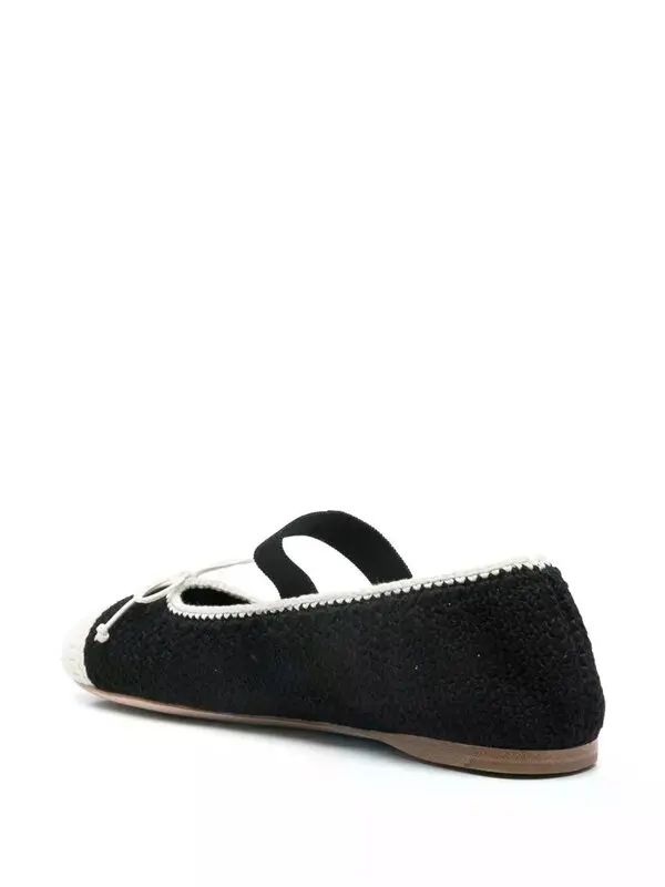 Miu Miu Crochet-knit Ballet Flats