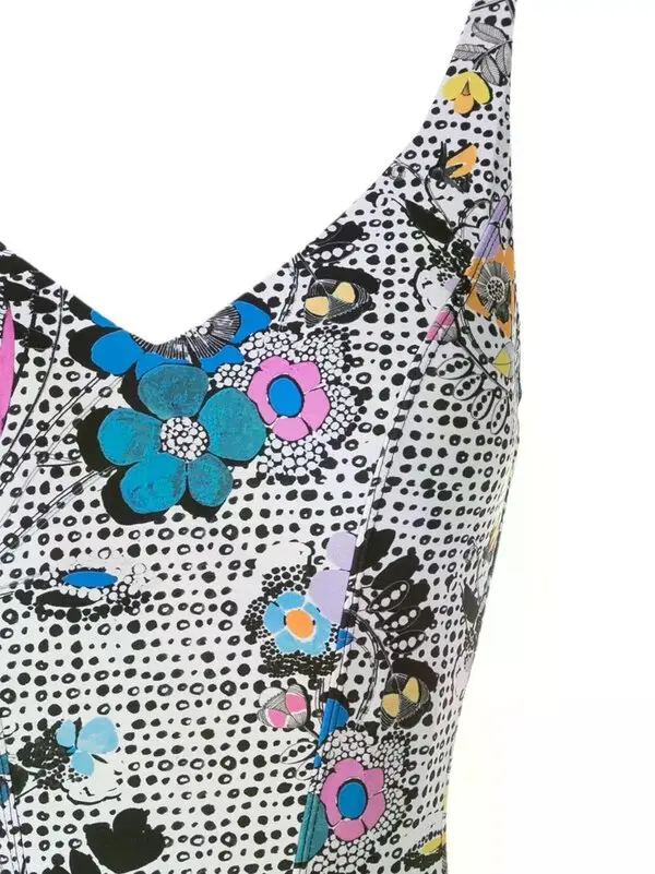 AMIR SLAMA Graphic-print Scoop-back Swimsuit