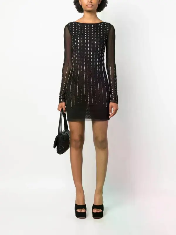 Patrizia Pepe Crystal-embellished Minidress