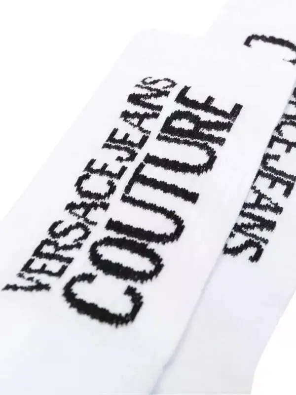 Versace Logo-jacquard Socks