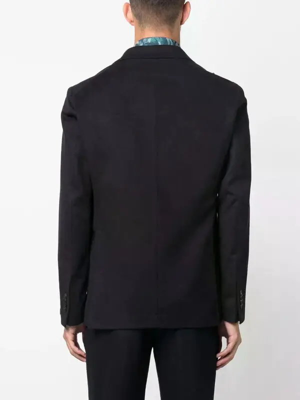Tagliatore Single-breasted Virgin Wool-blend Blazer - Blue