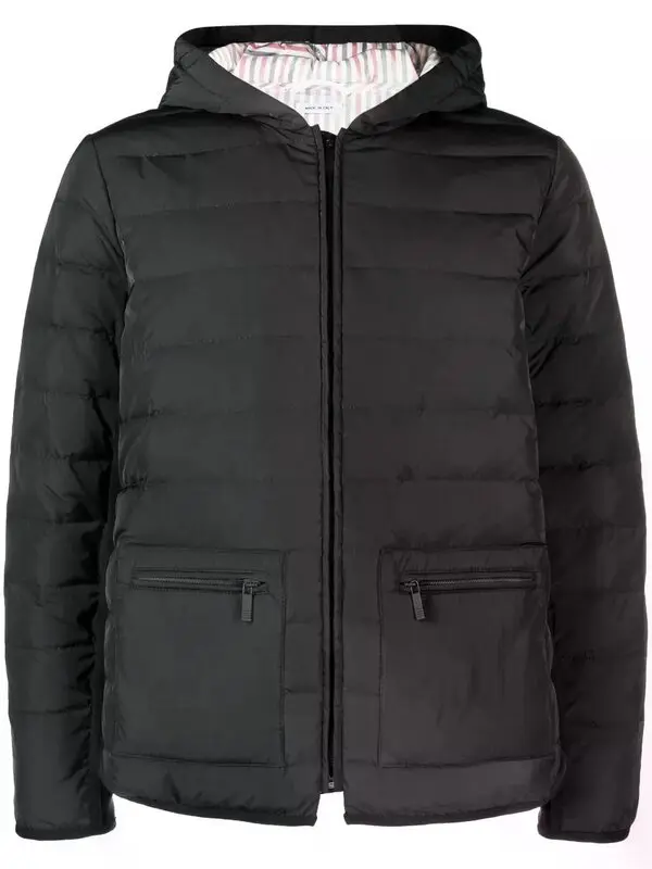Thom Browne Padded-design Hooded Jacket