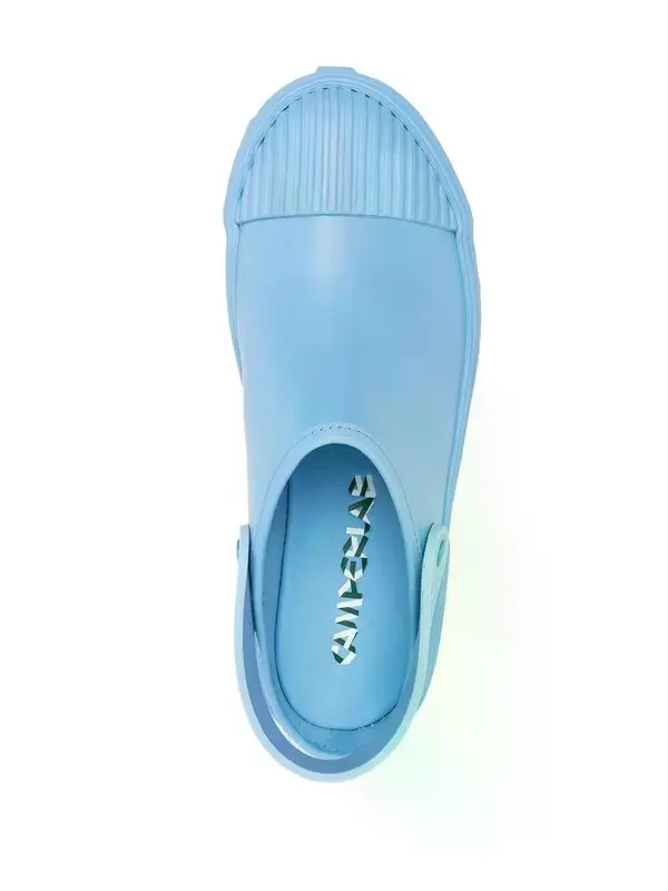 Camper Logo-strap Chunky Mules - Blue