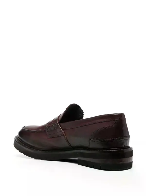 Moma Nairobi Penny-slot Leather Loafers