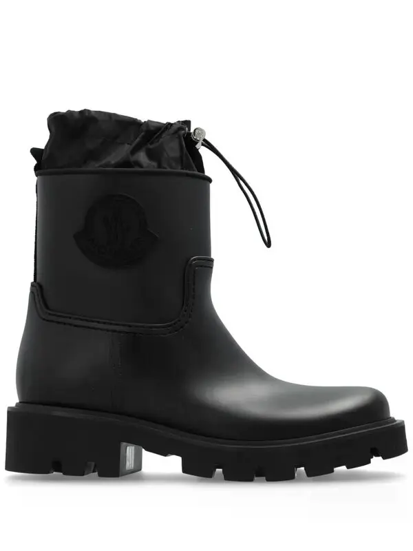 Moncler Lug Sole Slip-on Ankle Boots - Black