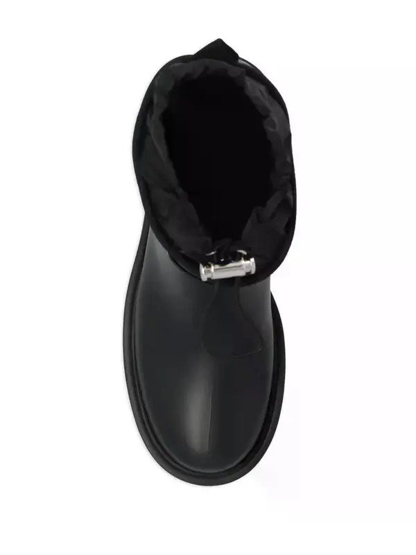 Moncler Lug Sole Slip-on Ankle Boots - Black