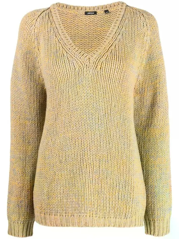 Aspesi Virgin Wool V-neck Jumper