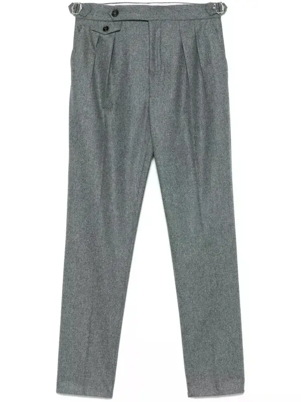 Brunello Cucinelli Flannel Double-pleat Trousers
