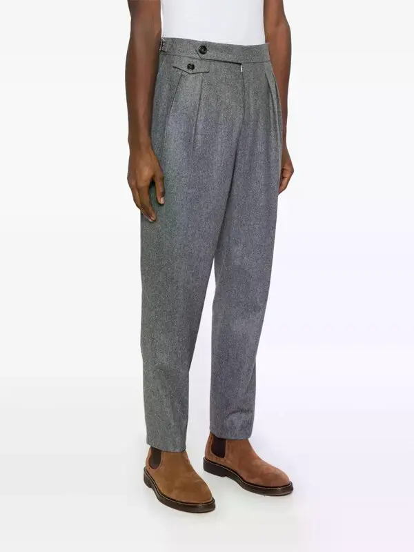 Brunello Cucinelli Flannel Double-pleat Trousers