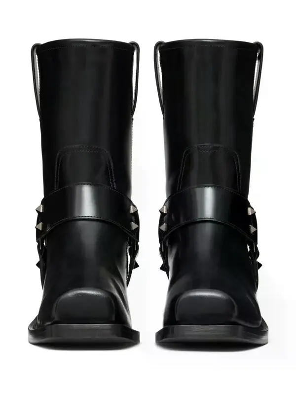 Valentino Garavani 40mm Rockstud Biker Boots