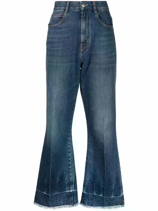 Stella McCartney The '90s Cropped Flared Jeans