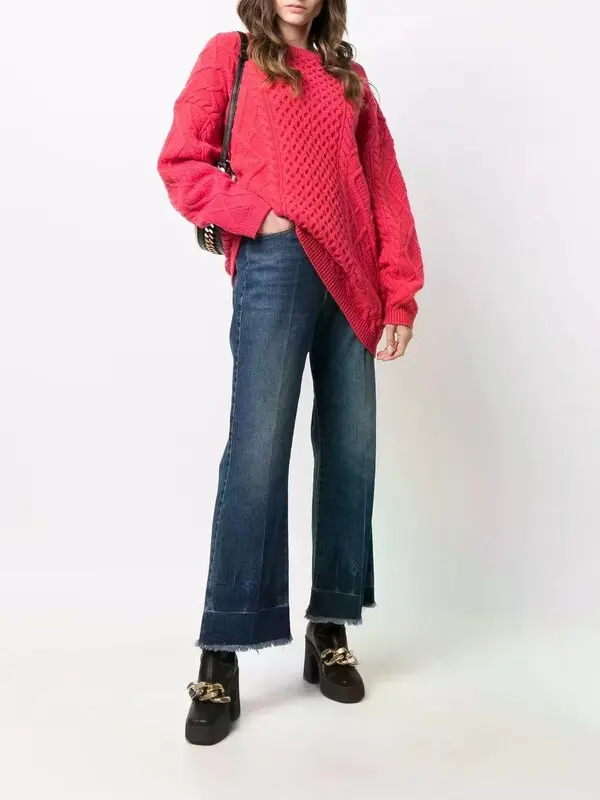 Stella McCartney The '90s Cropped Flared Jeans