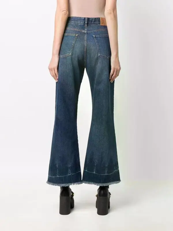 Stella McCartney The '90s Cropped Flared Jeans