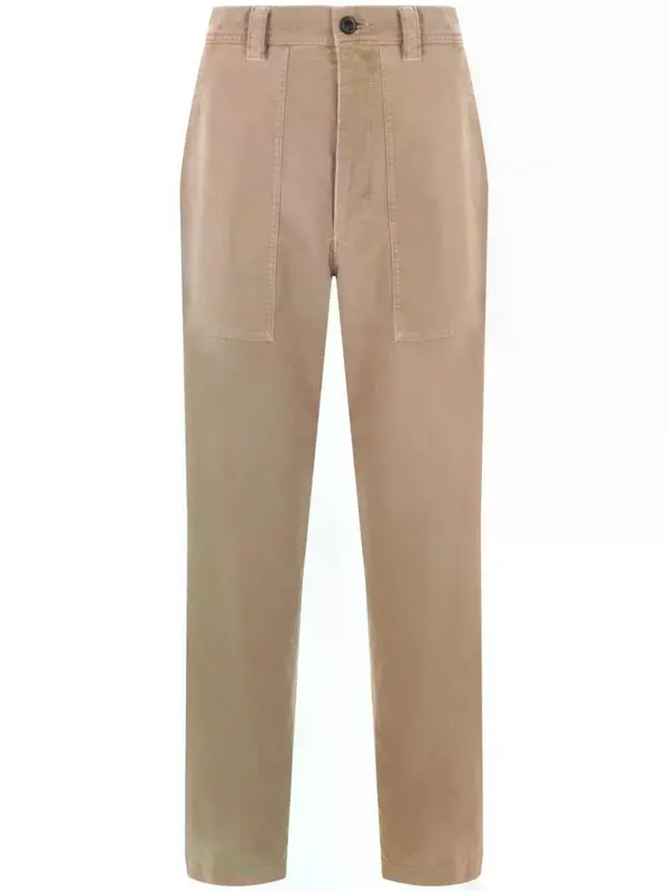 Incotex Garment-dyed Straight-leg Trousers - Neutrals