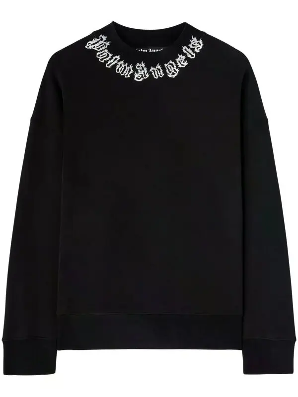 Palm Angels Logo-print Cotton Sweatshirt