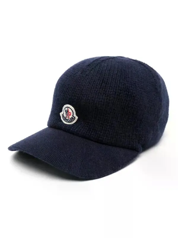Moncler Knit Baseball Cap - Blue