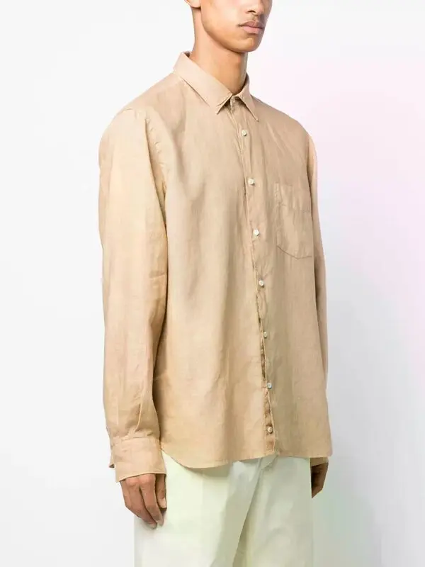 Aspesi Long-sleeve Linen Shirt