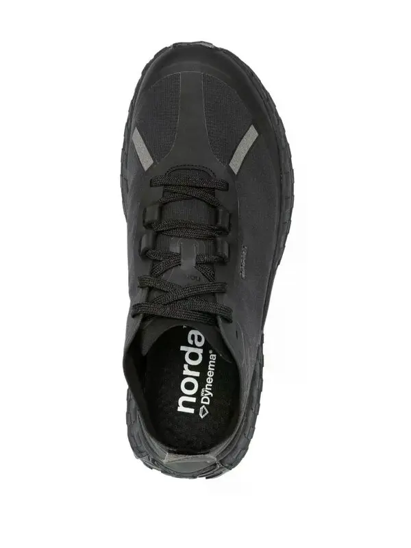NORDA 001 Panelled Lace-up Sneakers - Black