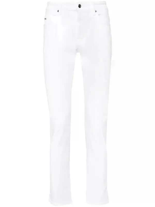 BOSS Low-rise Slim-fit Jeans - White