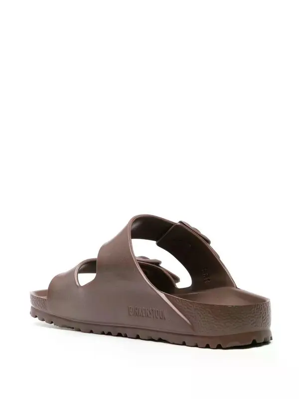 BIRKENSTOCK Arizona Buckle Slides - Brown