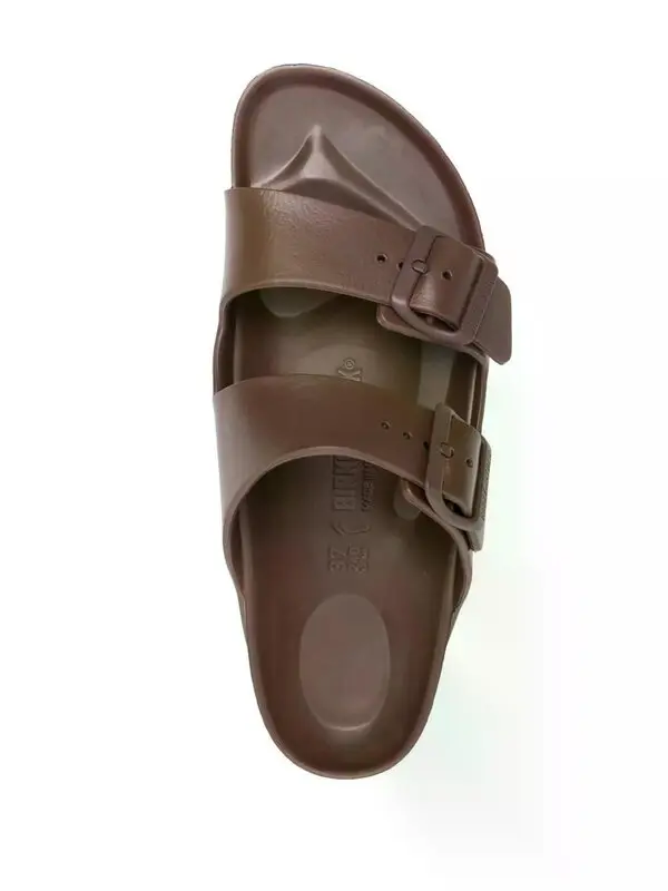 BIRKENSTOCK Arizona Buckle Slides - Brown