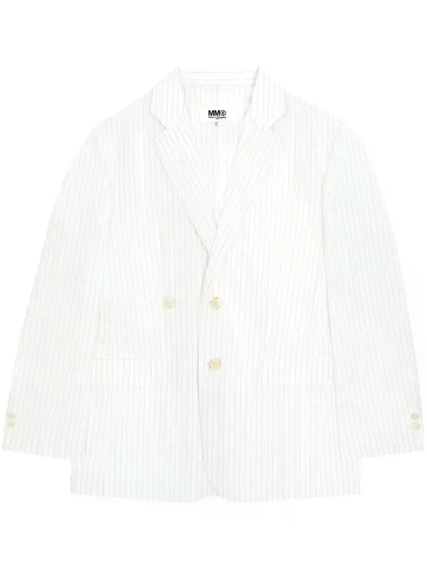 MAISON MARGIELA Pinstriped Single-breasted Blazer