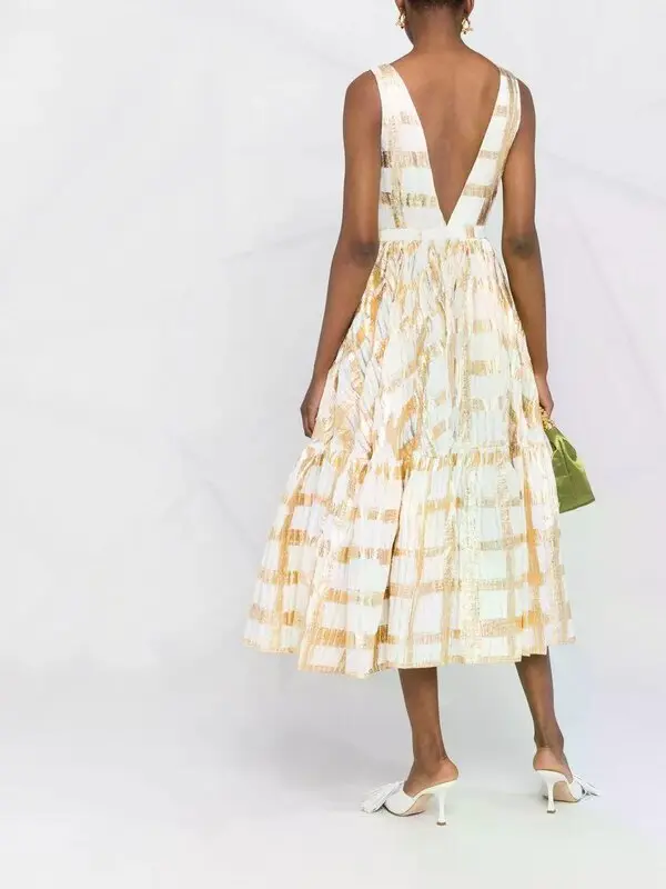 Rochas Flared Midi Dress