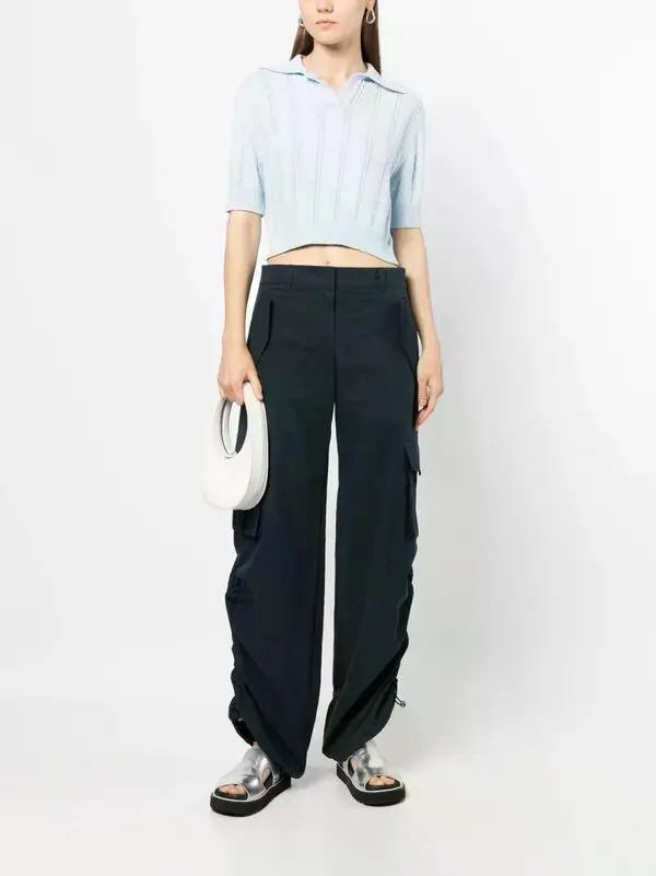 SYSTEM Knitted Cropped Top