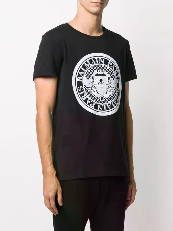 Balmain Flocked Coin T-shirt