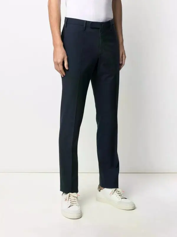 Incotex Tailored Cotton Trousers - Blue