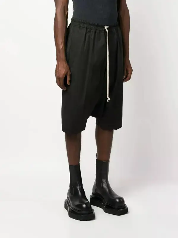 Rick Owens Drawstring Drop-crotch Shorts